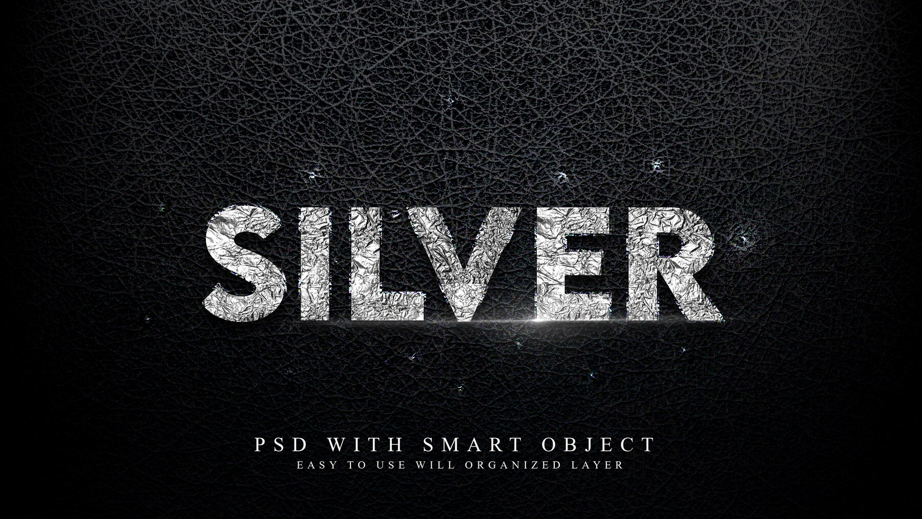 ArtStation - Silver PSD fully editable text effect. Layer style PSD ...