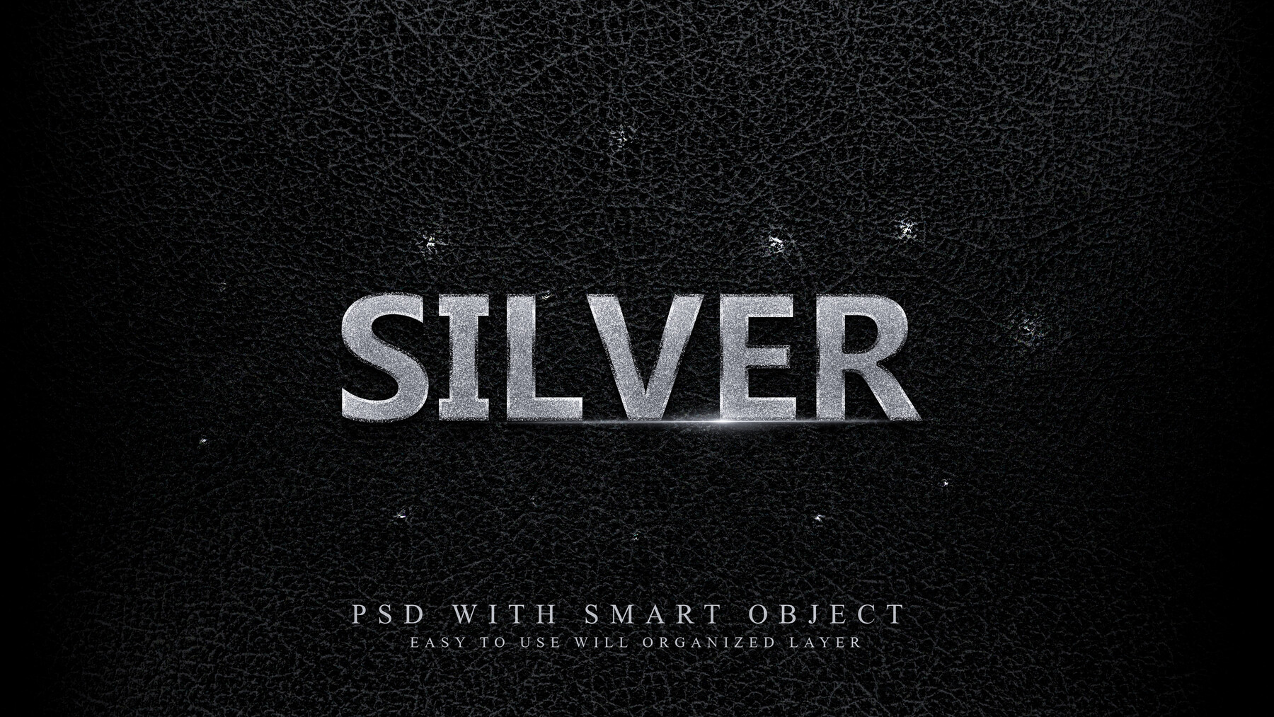 ArtStation - Silver PSD fully editable text effect. Layer style PSD ...