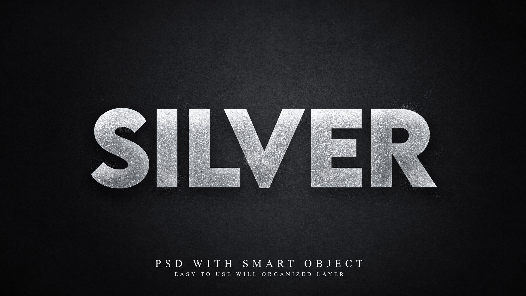 ArtStation - Silver PSD fully editable text effect. Layer style PSD ...