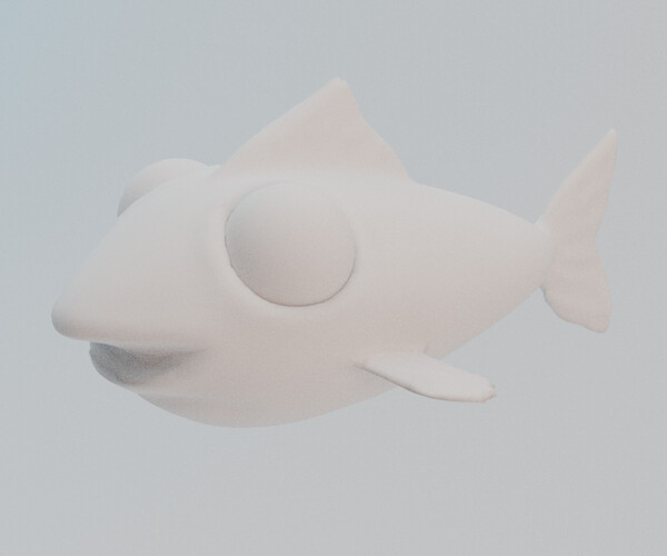 ArtStation - Green Animated Fish | Game Assets