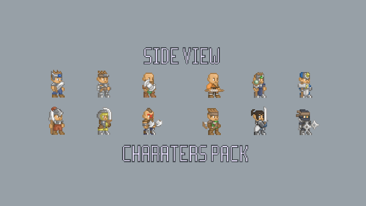 ArtStation - Side View Characters Set | Game Assets