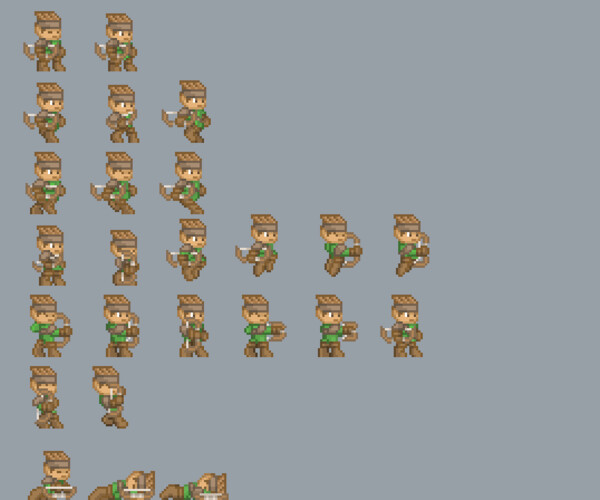 ArtStation - Side View Characters Set | Game Assets