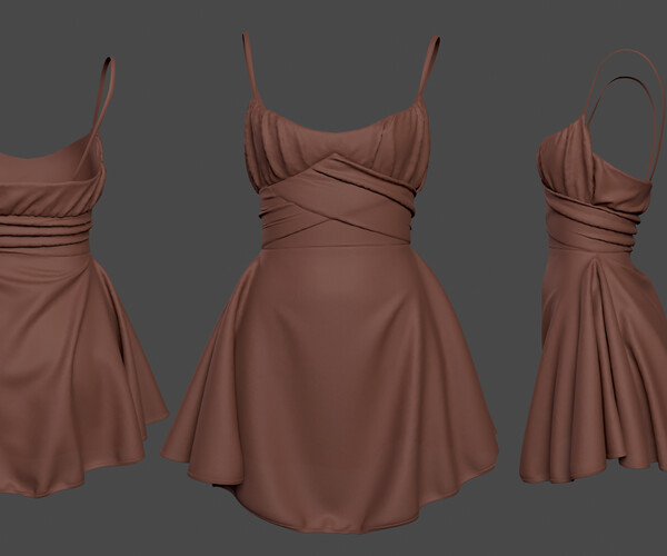 ArtStation - Women's Modern Mini Dresses | Resources