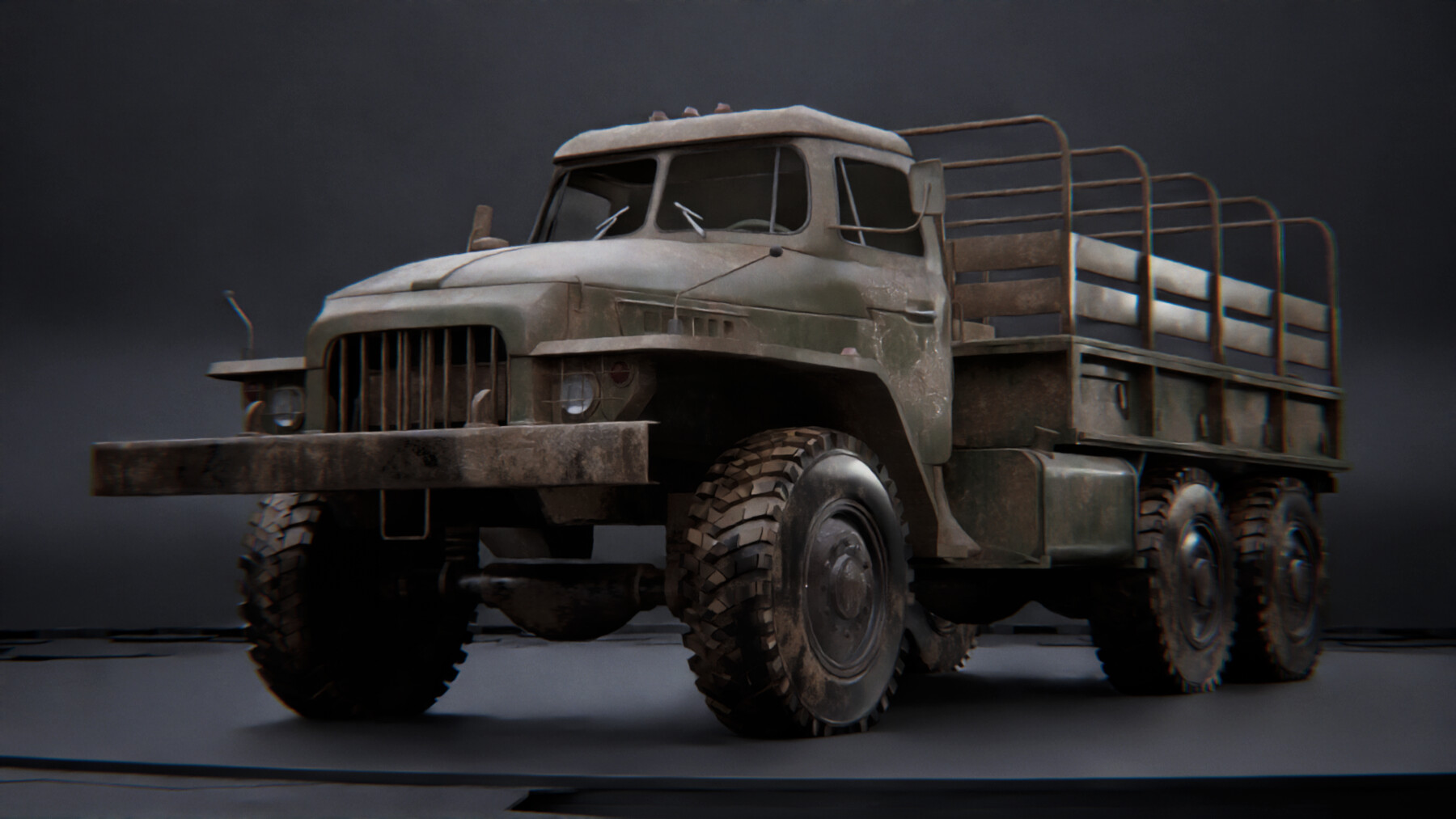 ArtStation - Soviet truck - Ural 375d | Resources