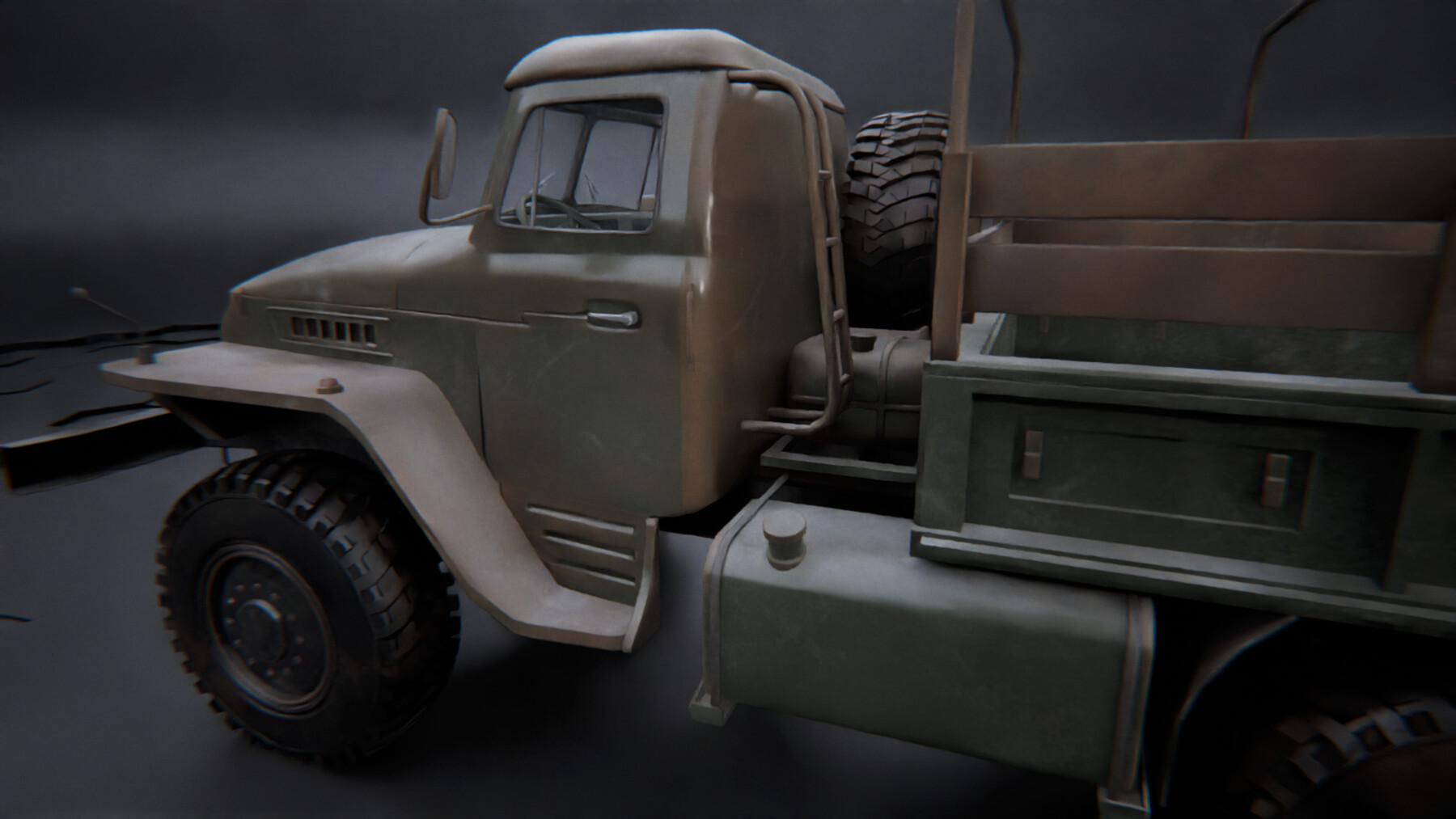 ArtStation - Soviet truck - Ural 375d | Resources