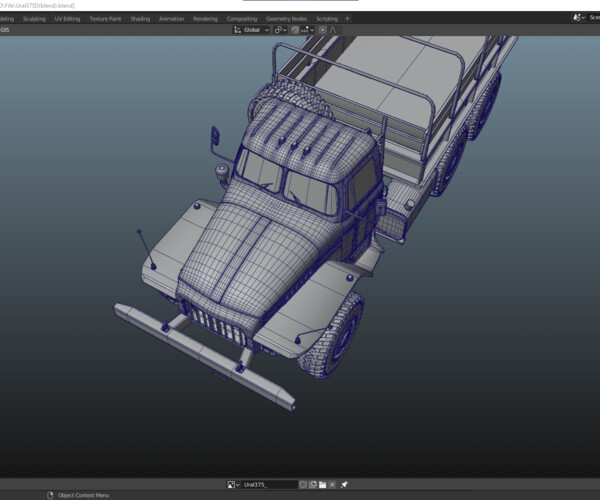 ArtStation - Soviet truck - Ural 375d | Resources