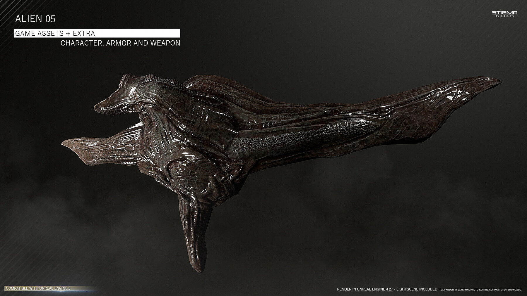 ArtStation - Alien 05 - Game Assets + Extra | Game Assets