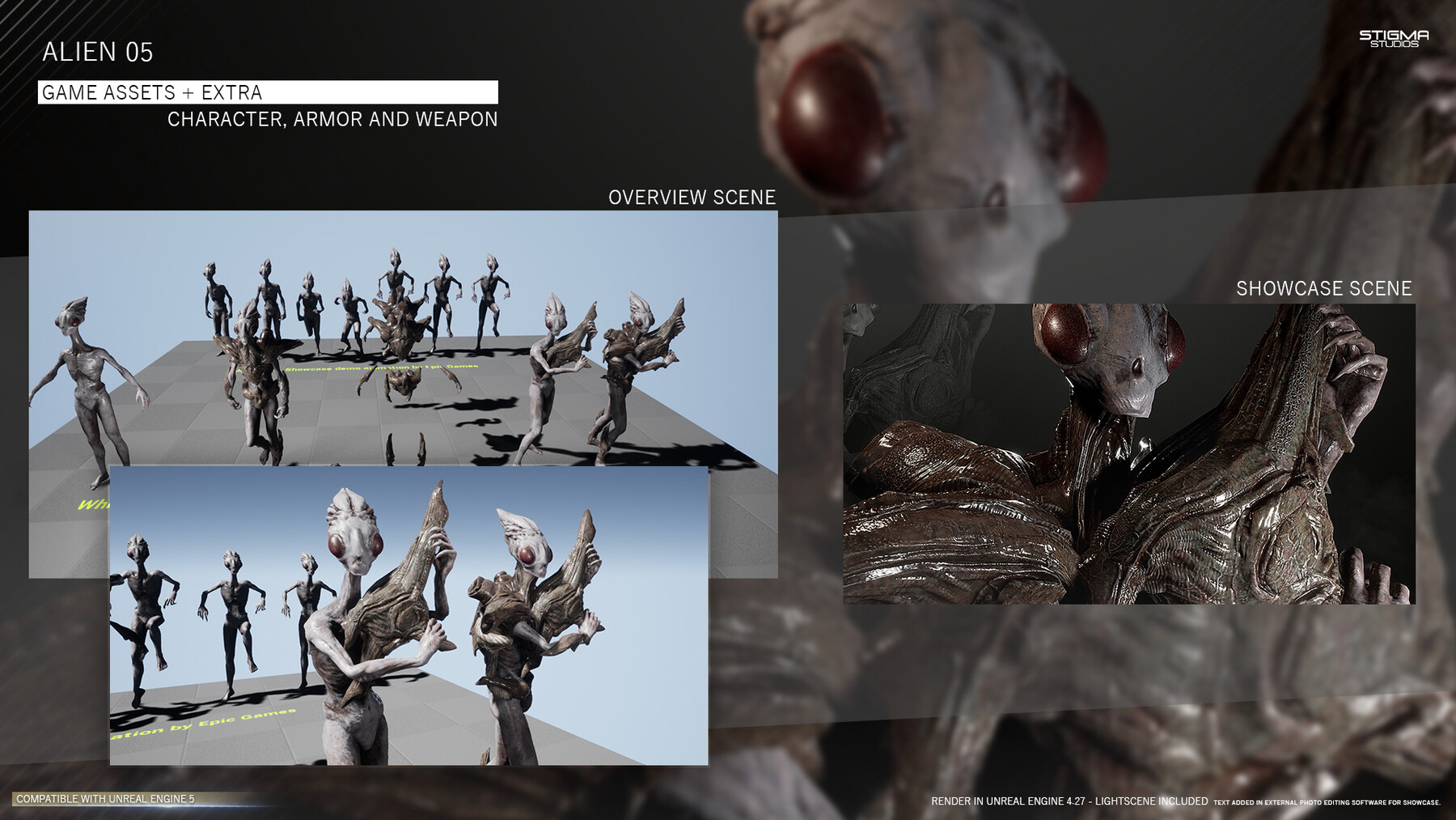 ArtStation - Alien 05 - Game Assets + Extra | Game Assets