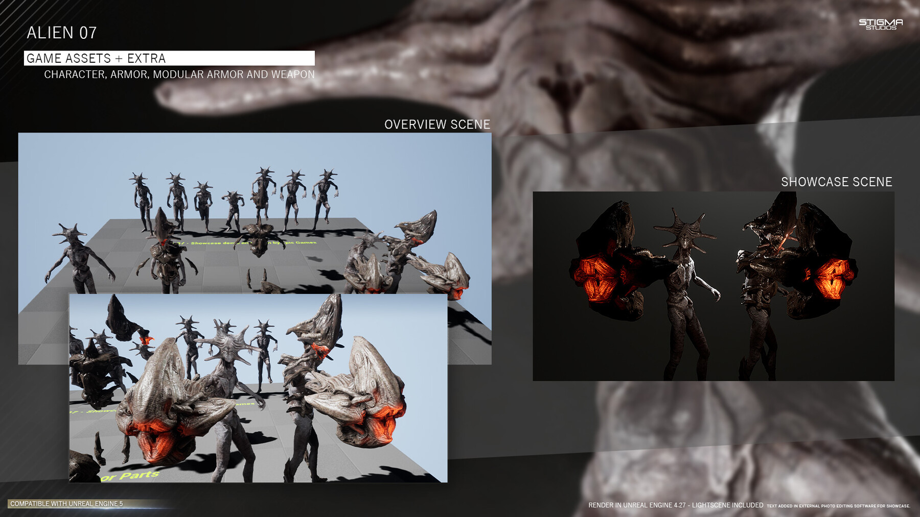 ArtStation - Alien 07 - Game Assets + Extra | Game Assets