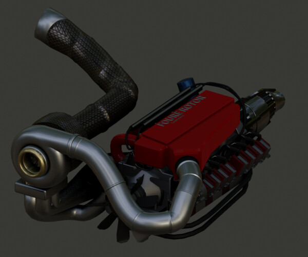 ArtStation - 4 Rotor Engine Highly Detailed | Game Assets