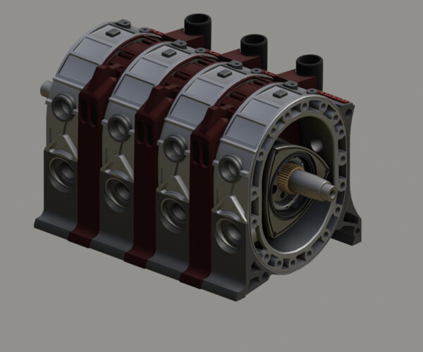 ArtStation - 4 Rotor Engine Highly Detailed | Game Assets