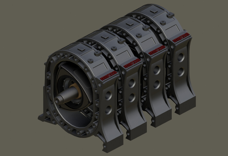 ArtStation - 4 Rotor Engine Highly Detailed | Game Assets