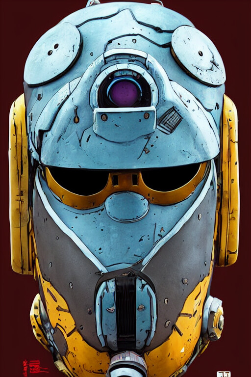 ArtStation - Helmet mask Borderland Style 2k image png collection ...