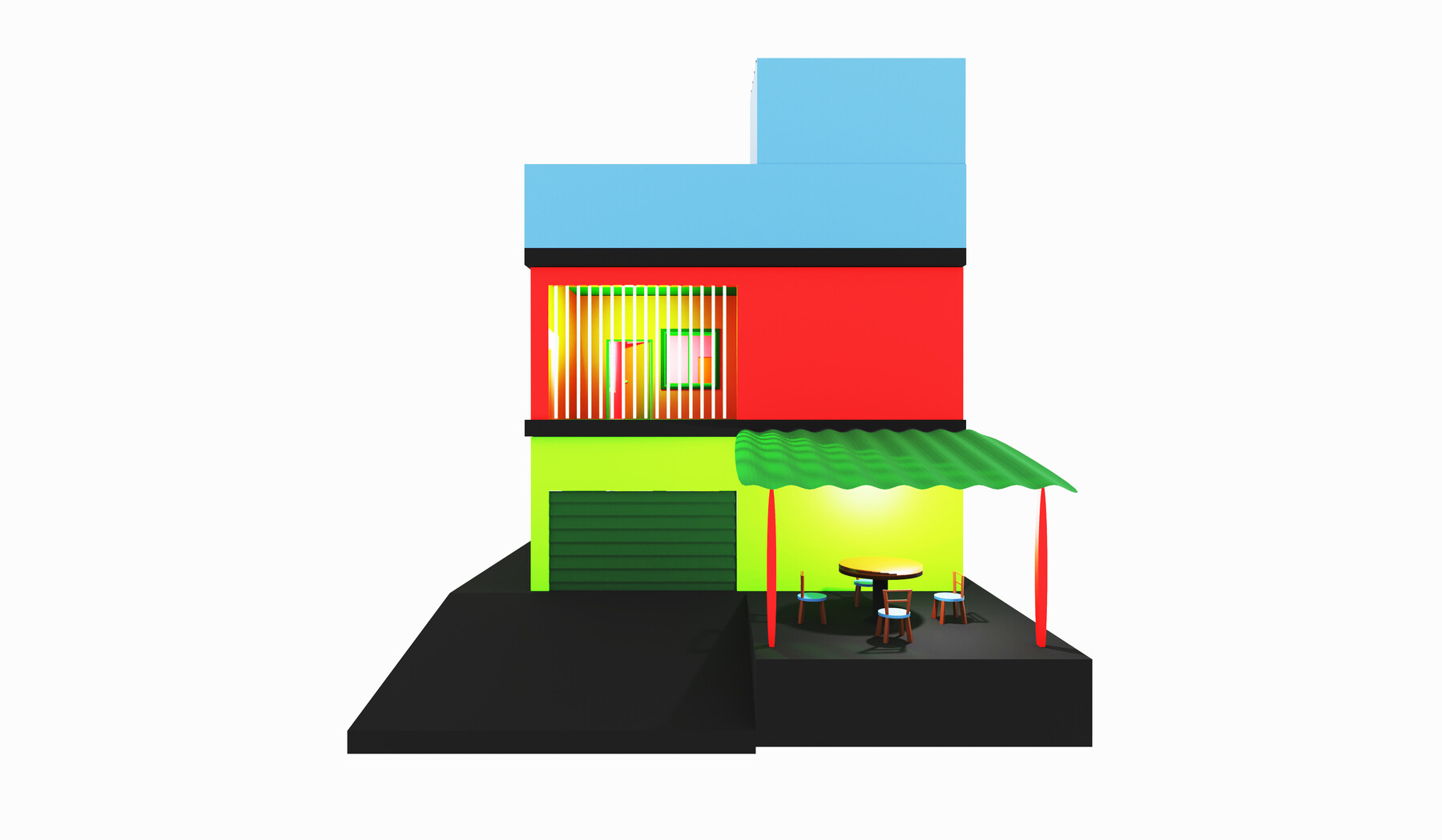 ArtStation - low poly building game ready asset building type Indian ...