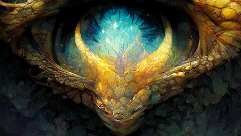 ArtStation - Golden Dragon Eye | Artworks
