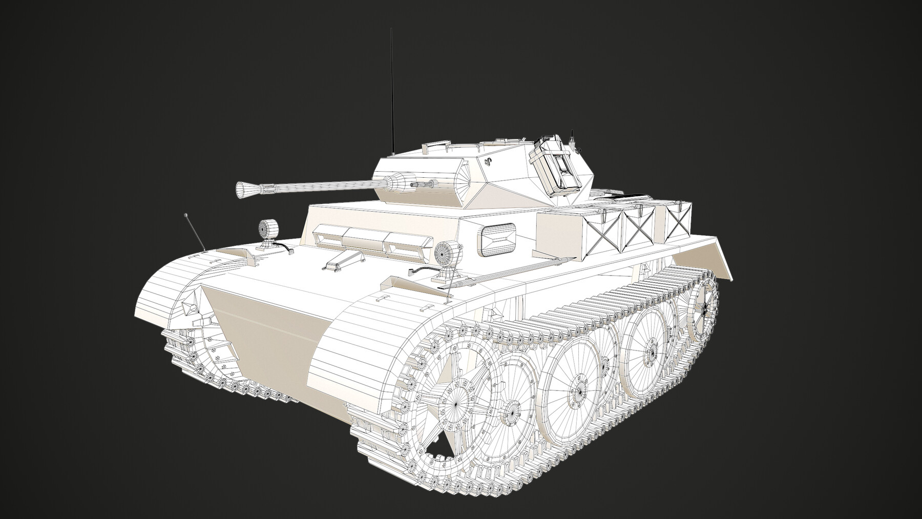 ArtStation - German reconnaissance panzer of the WW2 Luchs | Game Assets