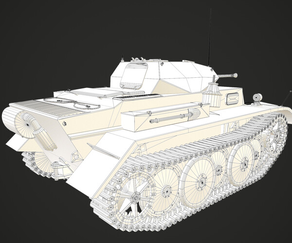 ArtStation - German reconnaissance panzer of the WW2 Luchs | Game Assets