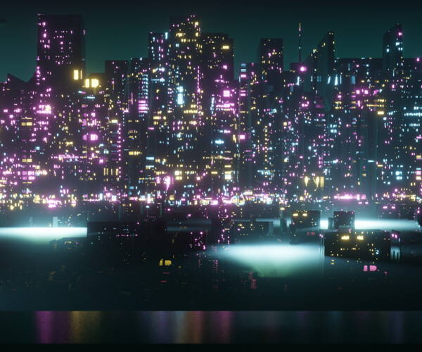 ArtStation - Sci-fi city cyberpunk include all assets and textures Low ...