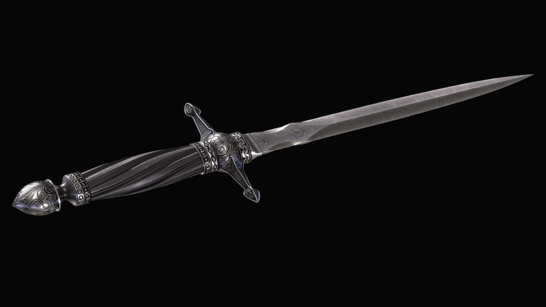 ArtStation - Medieval Dagger - GameReady Model (Unity) | Game Assets