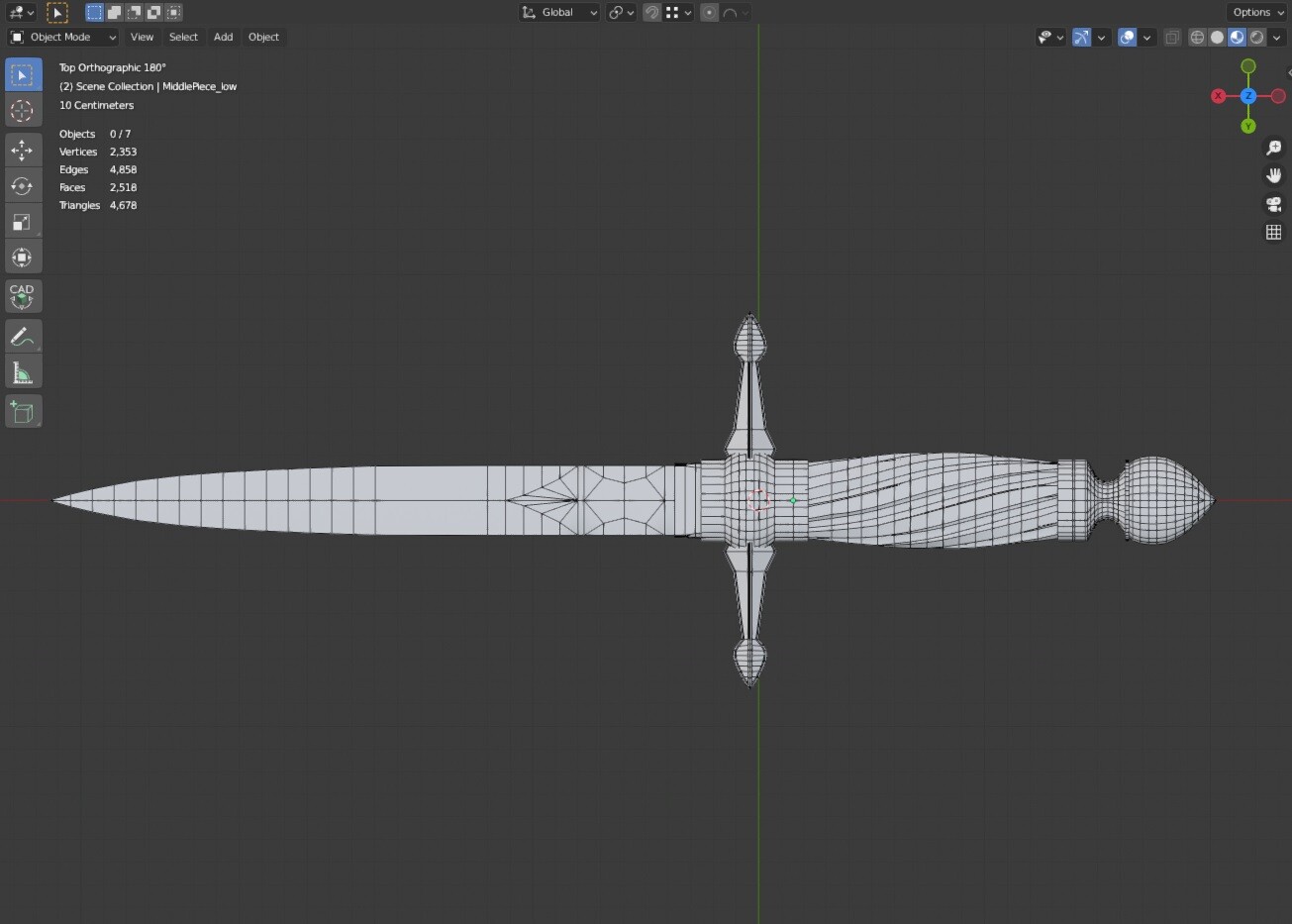 ArtStation - Medieval Dagger - GameReady Model (Unity) | Game Assets