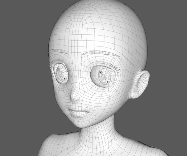ArtStation - Base Mesh Anime Girl | Resources