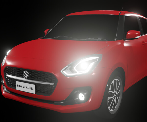 ArtStation - SUZUKI SWIFT PHOENIX RED 3D MODEL | Resources