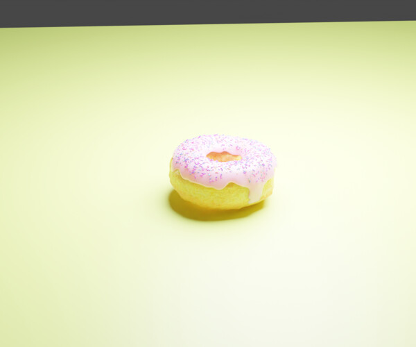 ArtStation - Vanilla Donut 3D Model - Material Only | Resources