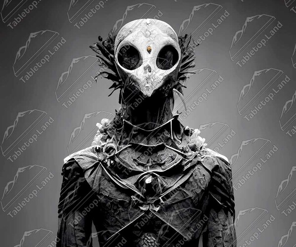 ArtStation - 7 Pack - Grimdark Bird Skull Humanoids | Artworks