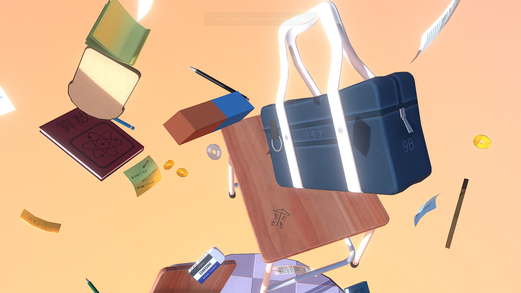 Artstation Chaotic Classroom Game Assets