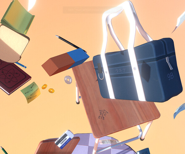 ArtStation - Chaotic Classroom | Game Assets