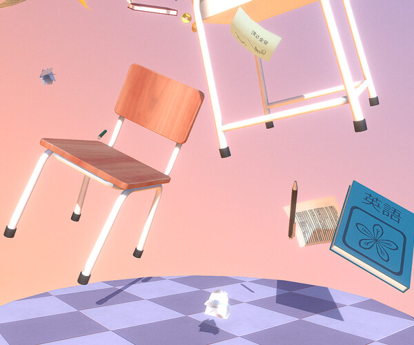 ArtStation - Chaotic Classroom | Game Assets