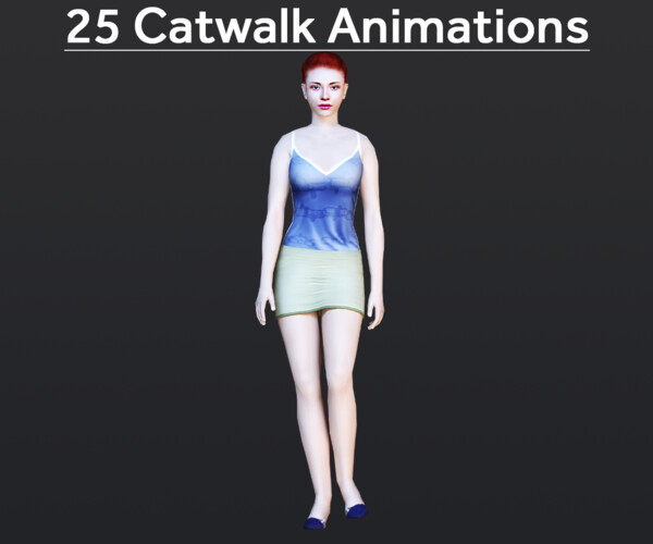 ArtStation - 25 CATWALK ANIMATIONS | Game Assets