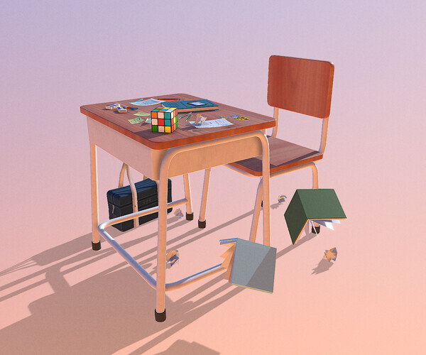 ArtStation - Anime Classroom | Game Assets
