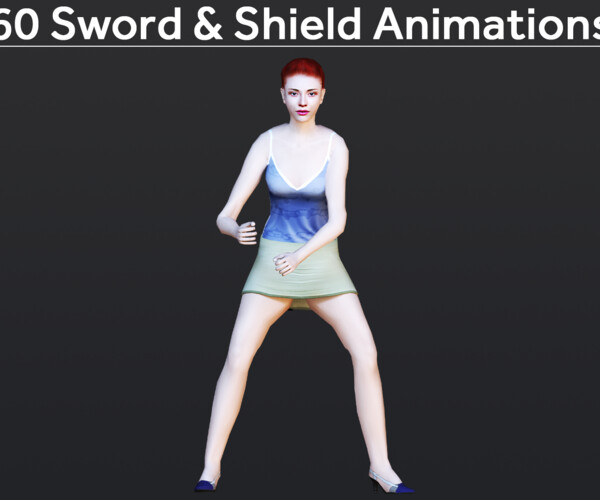 ArtStation - 60 SWORD AND SHIELD ANIMATIONS | Game Assets