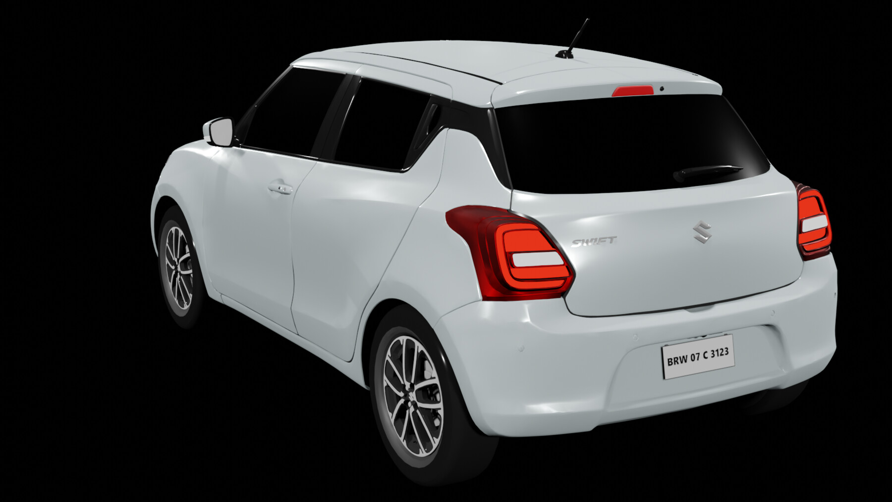 ArtStation - SUZUKI SWIFT SILKY SILVER 3D MODEL | Resources