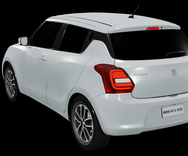ArtStation - SUZUKI SWIFT SILKY SILVER 3D MODEL | Resources