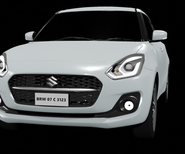 ArtStation - SUZUKI SWIFT SILKY SILVER 3D MODEL | Resources