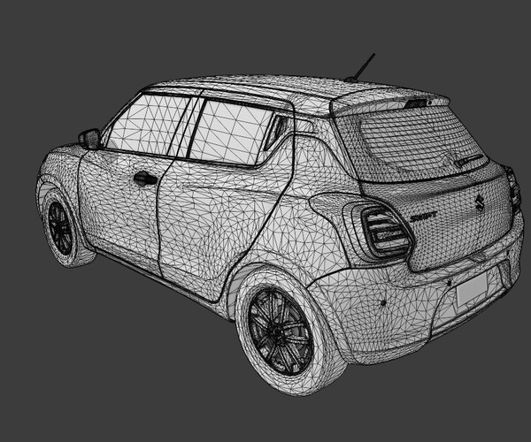 ArtStation - SUZUKI SWIFT SILKY SILVER 3D MODEL | Resources