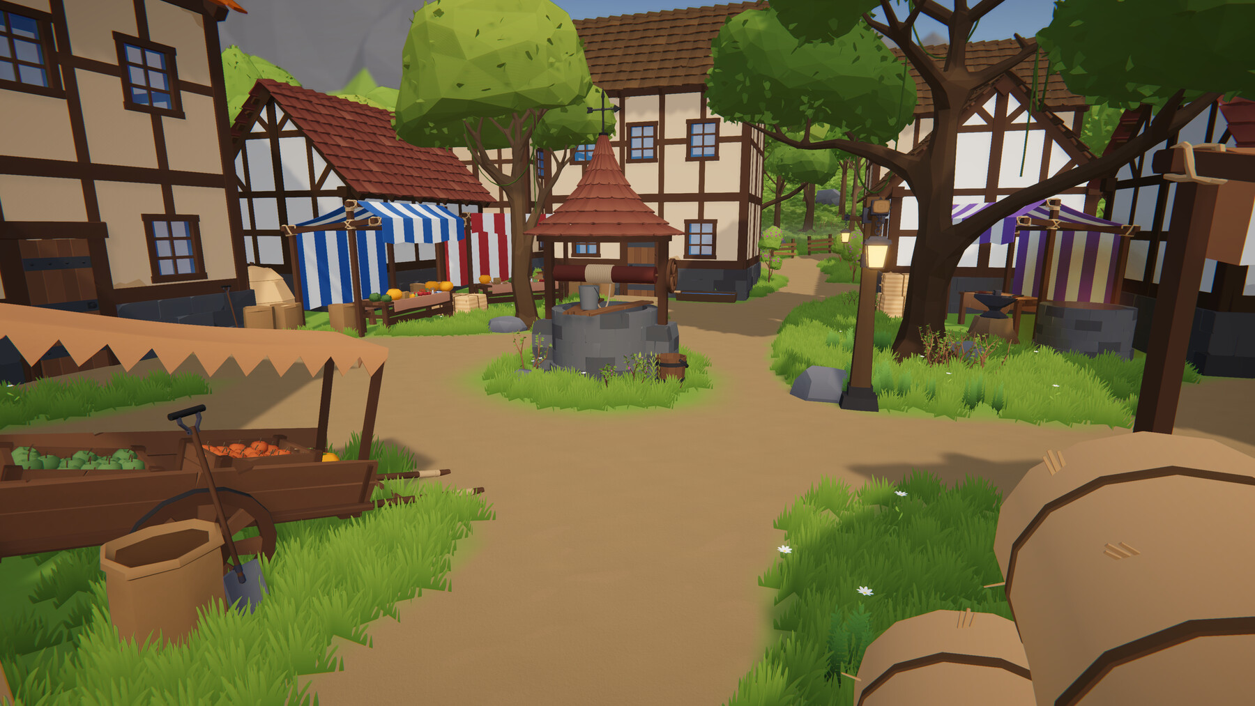 ArtStation - Low Poly Fantasy Valley - Asset for Unity 3D, Map and Models | Game Assets