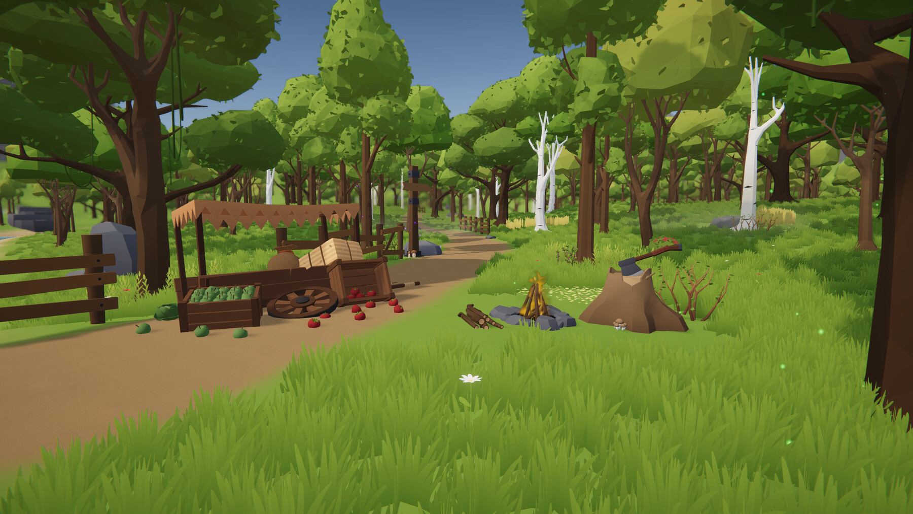 ArtStation - Low Poly Fantasy Valley - Asset for Unity 3D, Map and Models | Game Assets