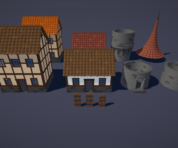 ArtStation - Low Poly Fantasy Valley - Asset for Unity 3D, Map and Models | Game Assets