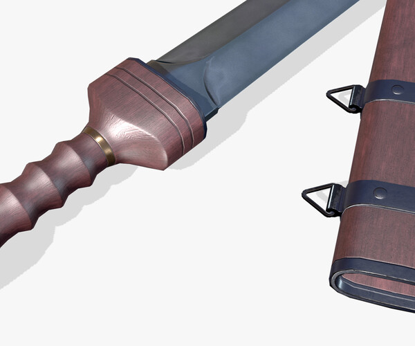 ArtStation - Roman Sword - Wooden Gladius | Game Assets