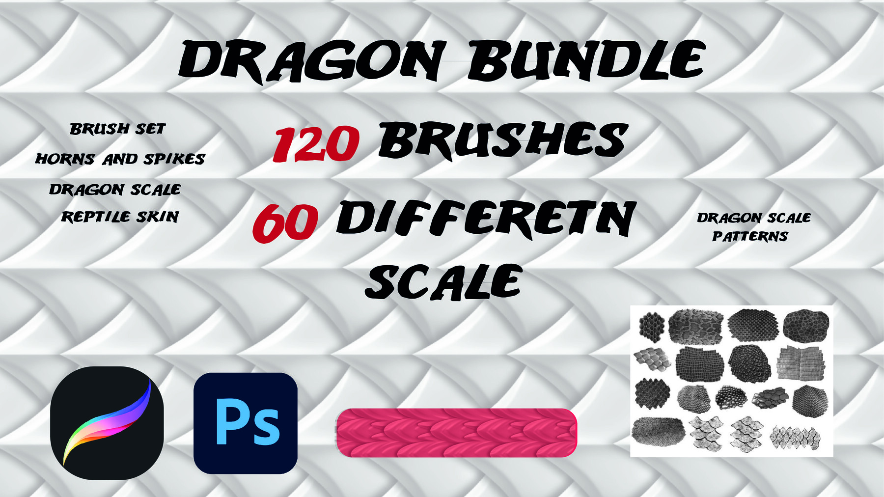 ArtStation - Dragon Bundle Photoshop and Procreate | Brushes
