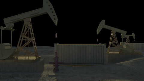 ArtStation - Oil Well | Game Assets