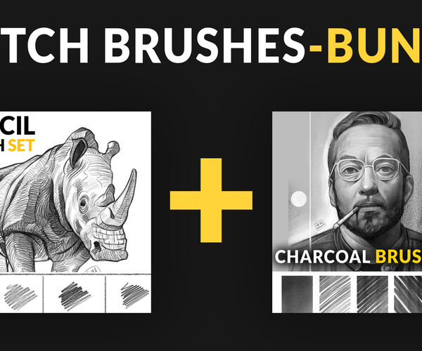 ArtStation - Sketch Brushes for Photoshop-Bundle | Brushes
