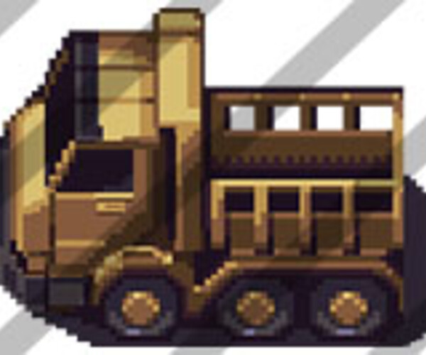 ArtStation - Pixel Art: Sprites (Items) - Truck | Game Assets