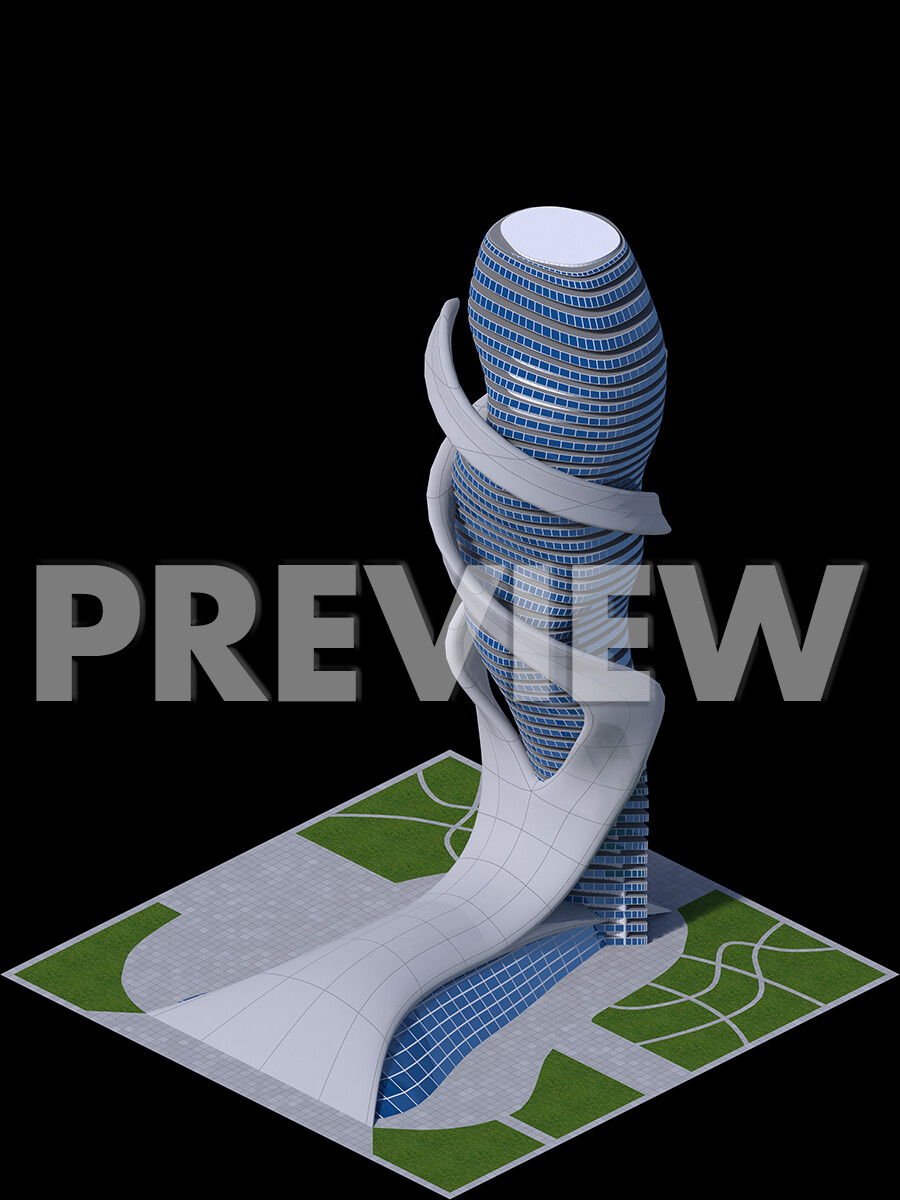 ArtStation - Architecture (Tile#0017, 1x1) – Dimetric Projection ...