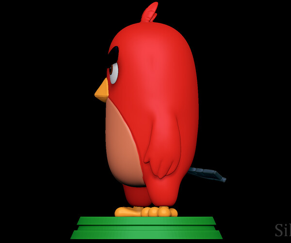ArtStation - Red - The Angry Birds Movie 3D print model | Resources