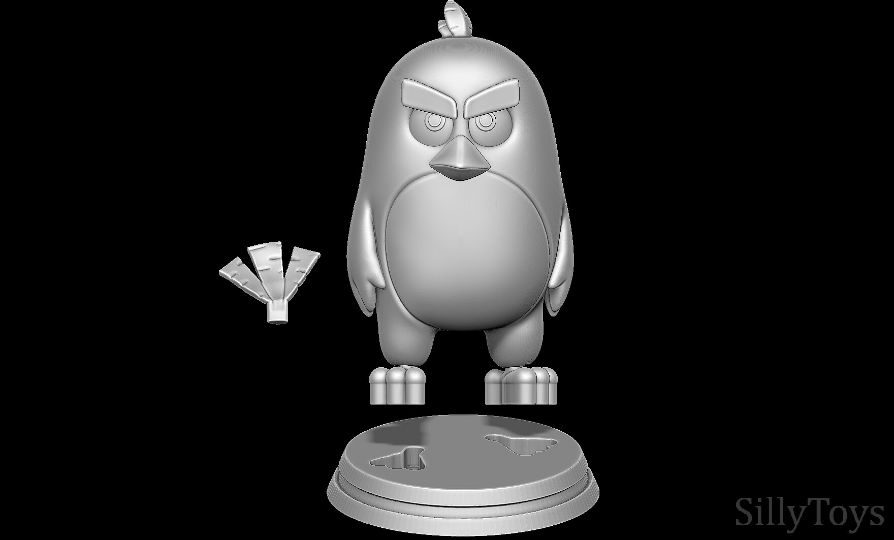 ArtStation - Red - The Angry Birds Movie 3D print model | Resources