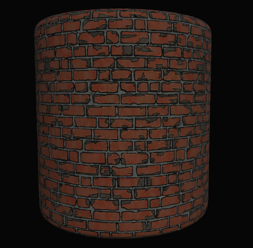 ArtStation - Stylized Brick Texture | Resources